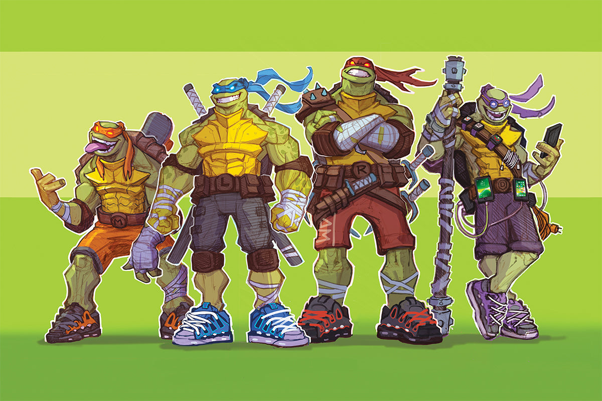 Turtle Squad - Fan Art Print – AJNazzaro.com